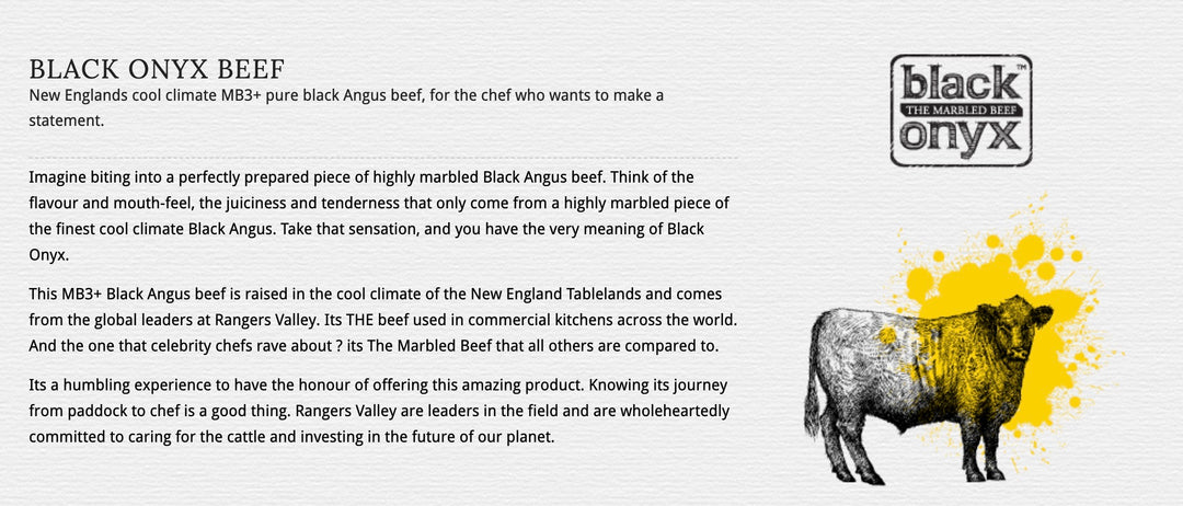 Rangers Valley Black Onyx Angus Tomahawk MBS3 | Beef for BBQ | Shiok BBQ